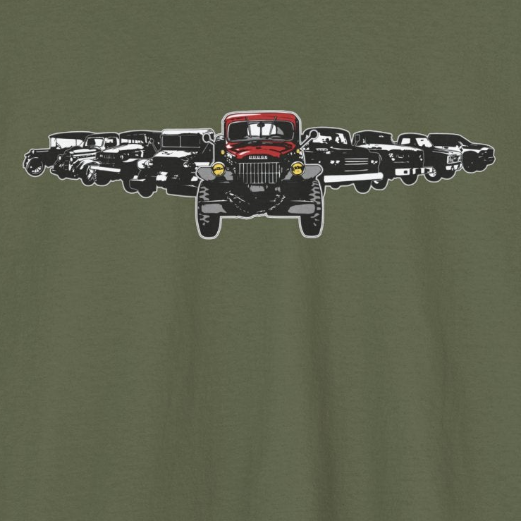 Dodge Truck Evolution - Heavy Cotton T-Shirt – Vintage Power Wagons