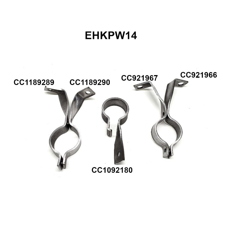 New Flat Fender Power Wagon Exhaust Pipe Bracket Set - EHKPW14 ...