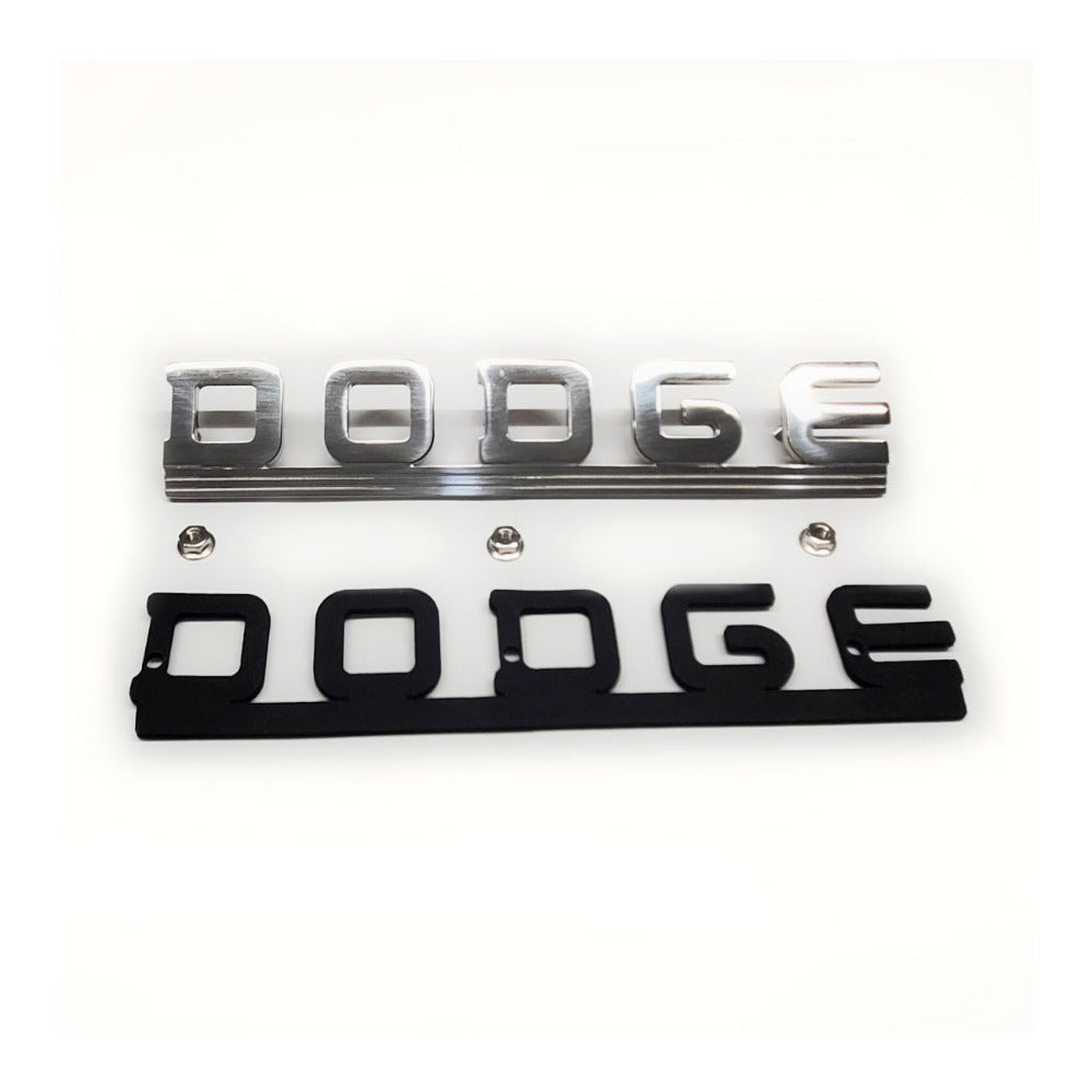 New 1946-1957 Flat Fender Power Wagon “DODGE” Stainless Steel Emblem ...